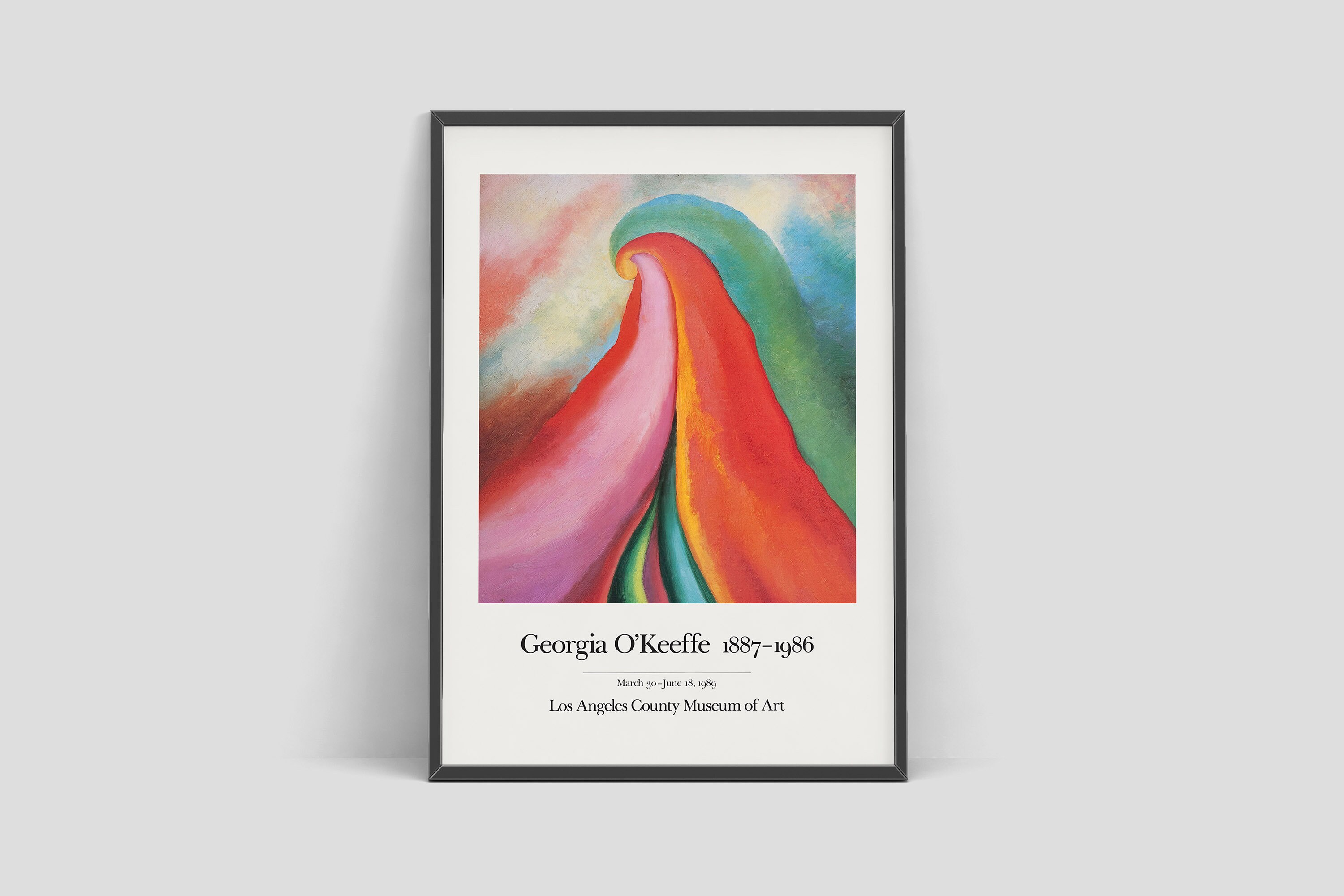 Georgia O'Keeffe Art Exhibition Poster for The LA County | Etsy