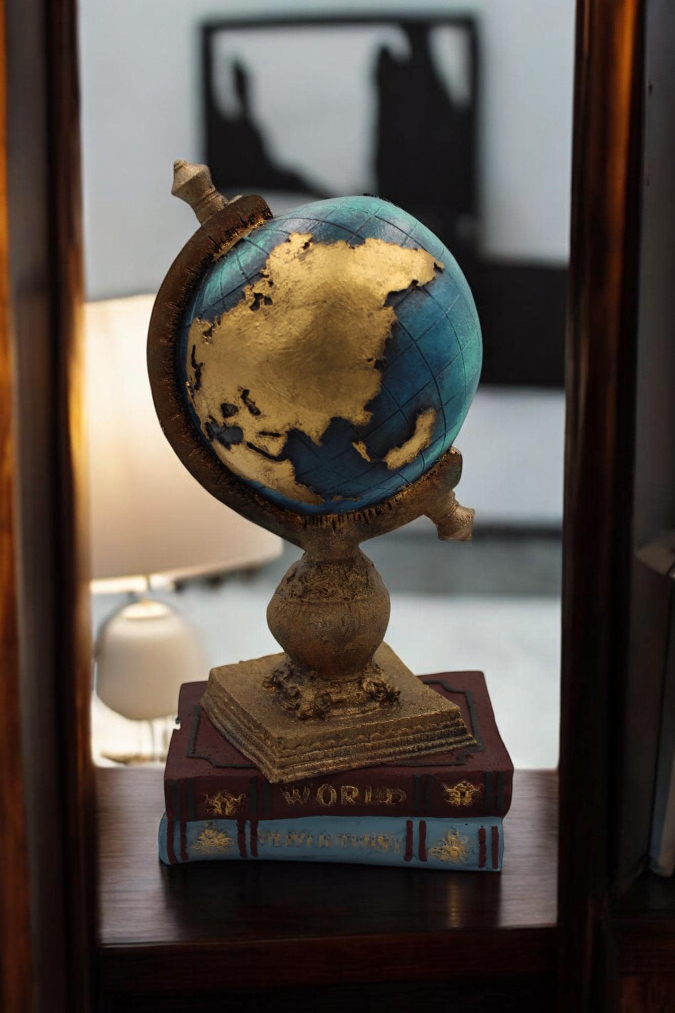 Unique Handcrafted World Globe Sculpture on Stand Detailed Earth Model ...