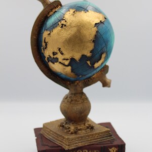 Unique Handcrafted World Globe Sculpture on Stand Detailed Earth Model ...