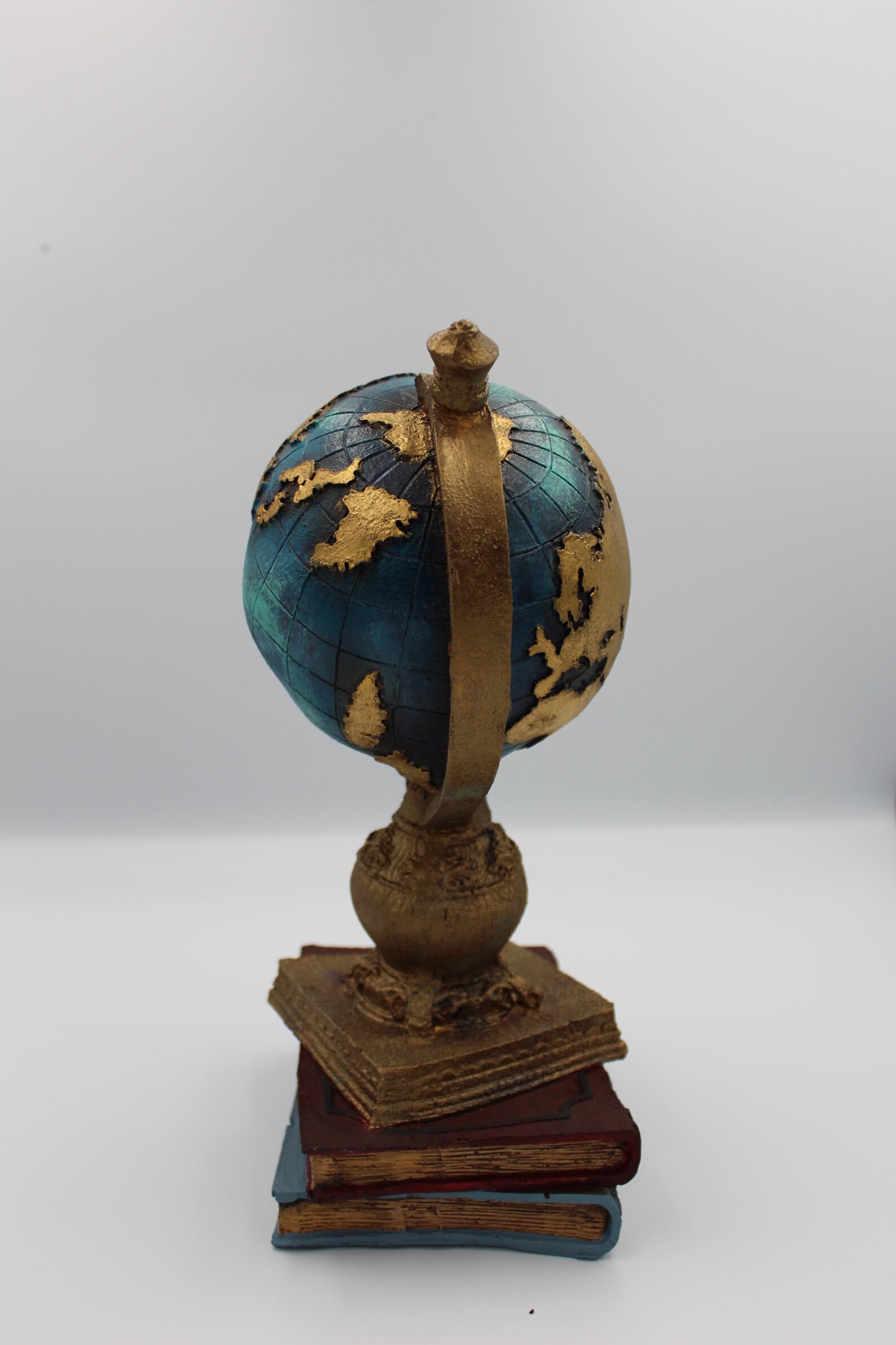 Unique Handcrafted World Globe Sculpture on Stand Detailed Earth Model ...
