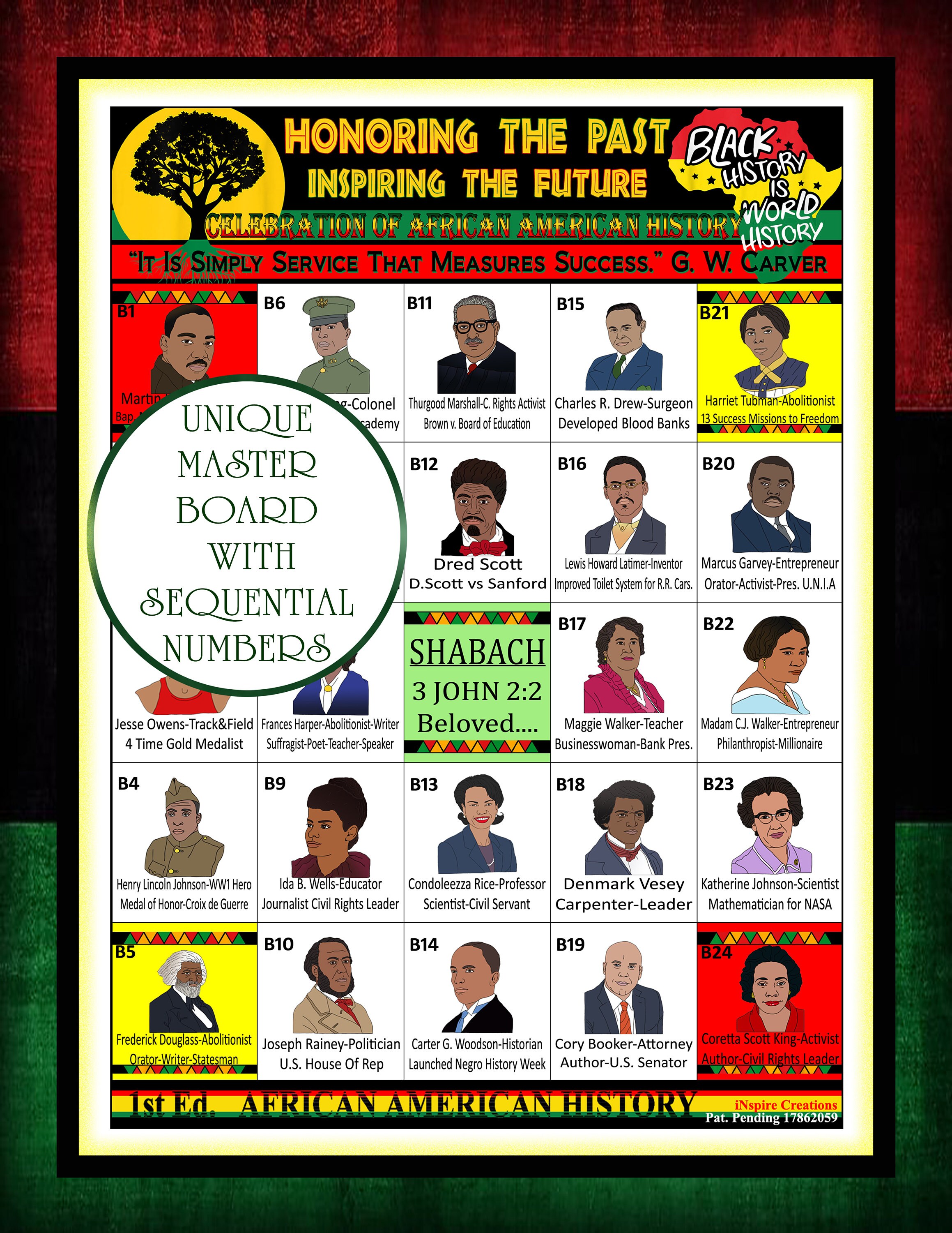 12 Game Cards Celebrating BLACK AFRICAN AMERICAN History-today 7/365 - Etsy