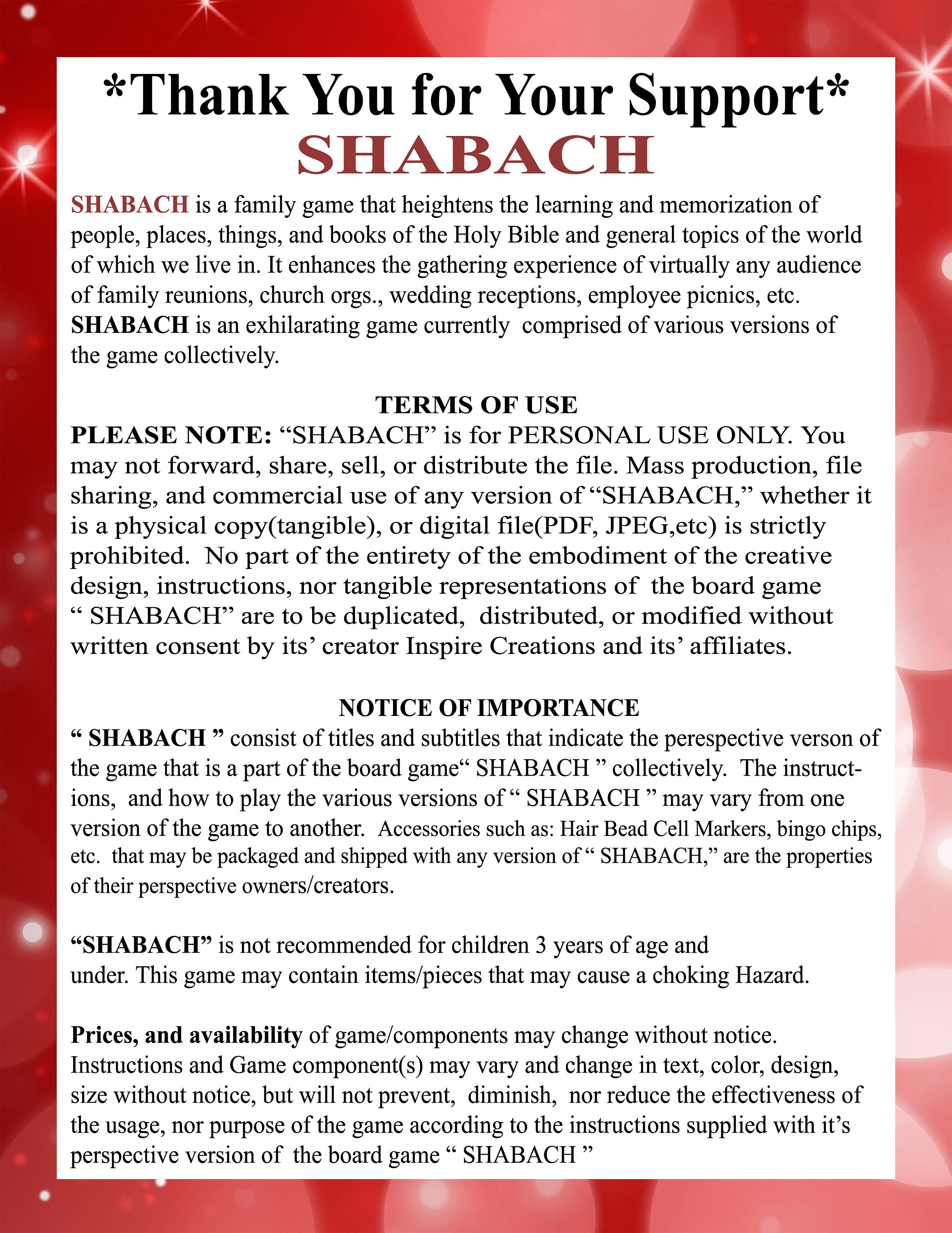 SHABACH 24 Card VALENTINE BINGO - Etsy