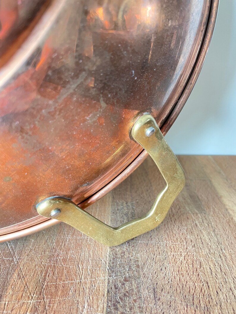 Solid Copper Wok Made in Korea Vintage Cookware Wall Decor - Etsy