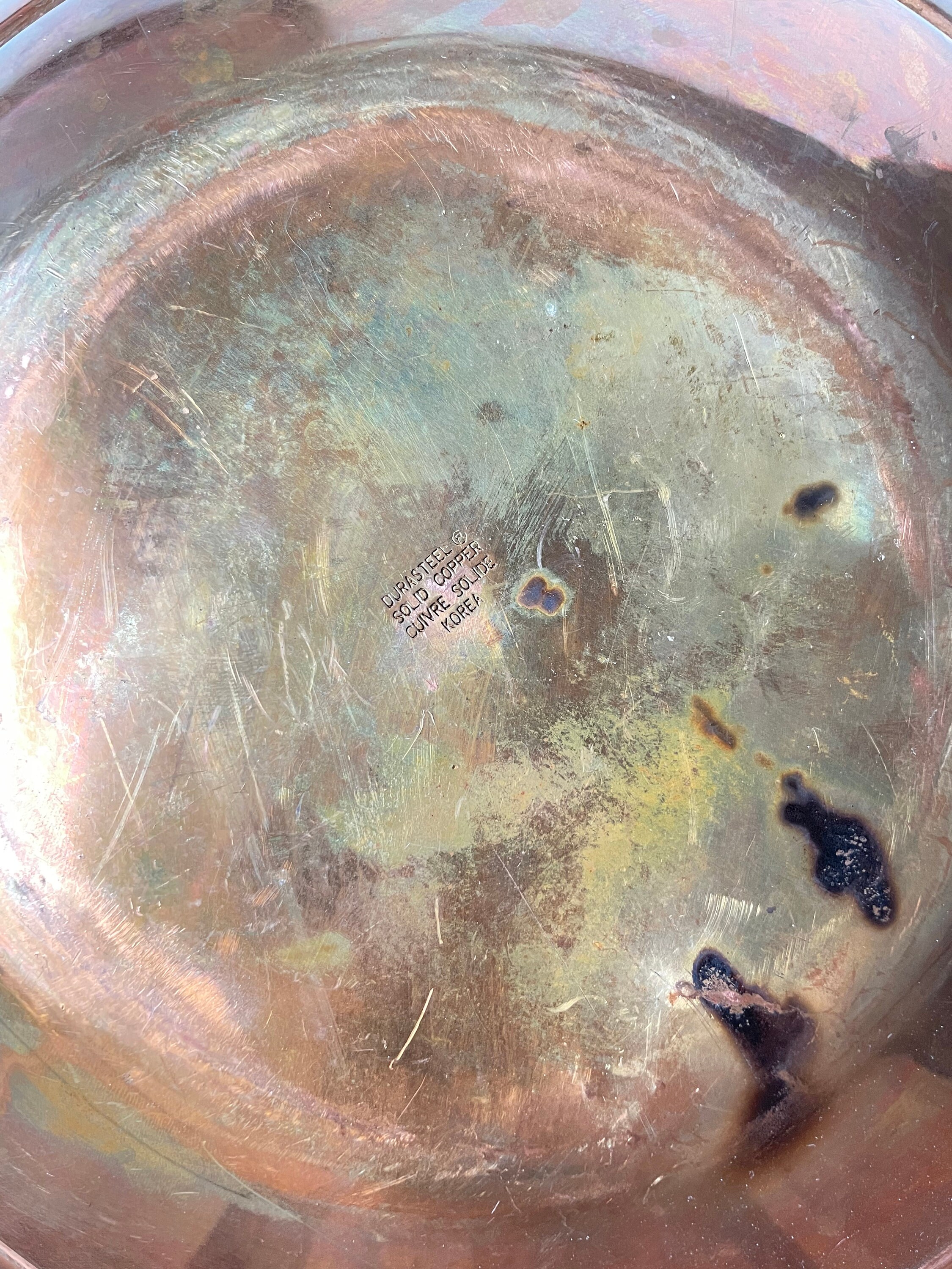 Solid Copper Wok, Made in Korea, Vintage Cookware, Wall Decor, Hanging ...