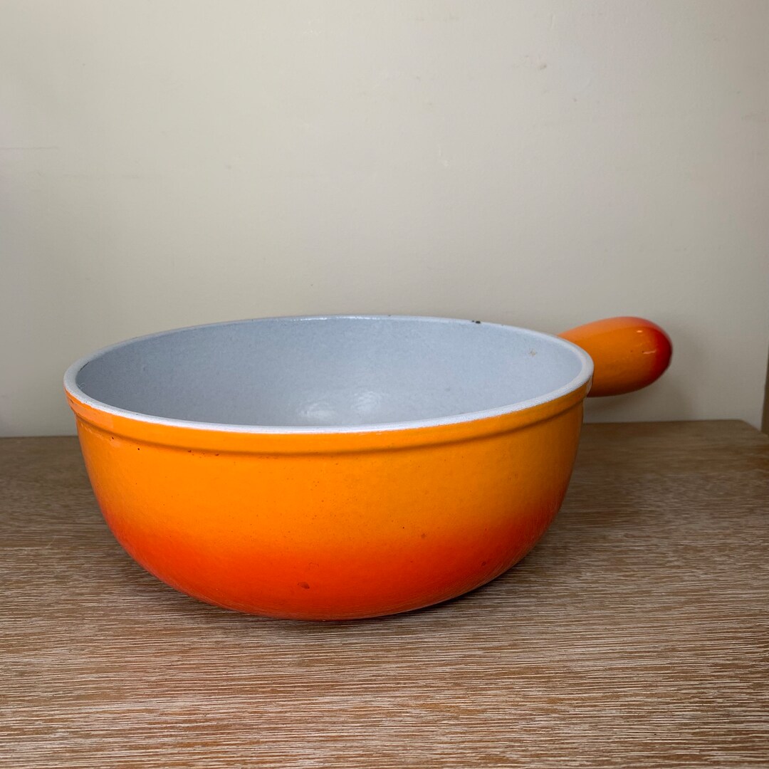 Vintage Le Creuset Round Cook Pot Cast Iron Enamel Made in - Etsy