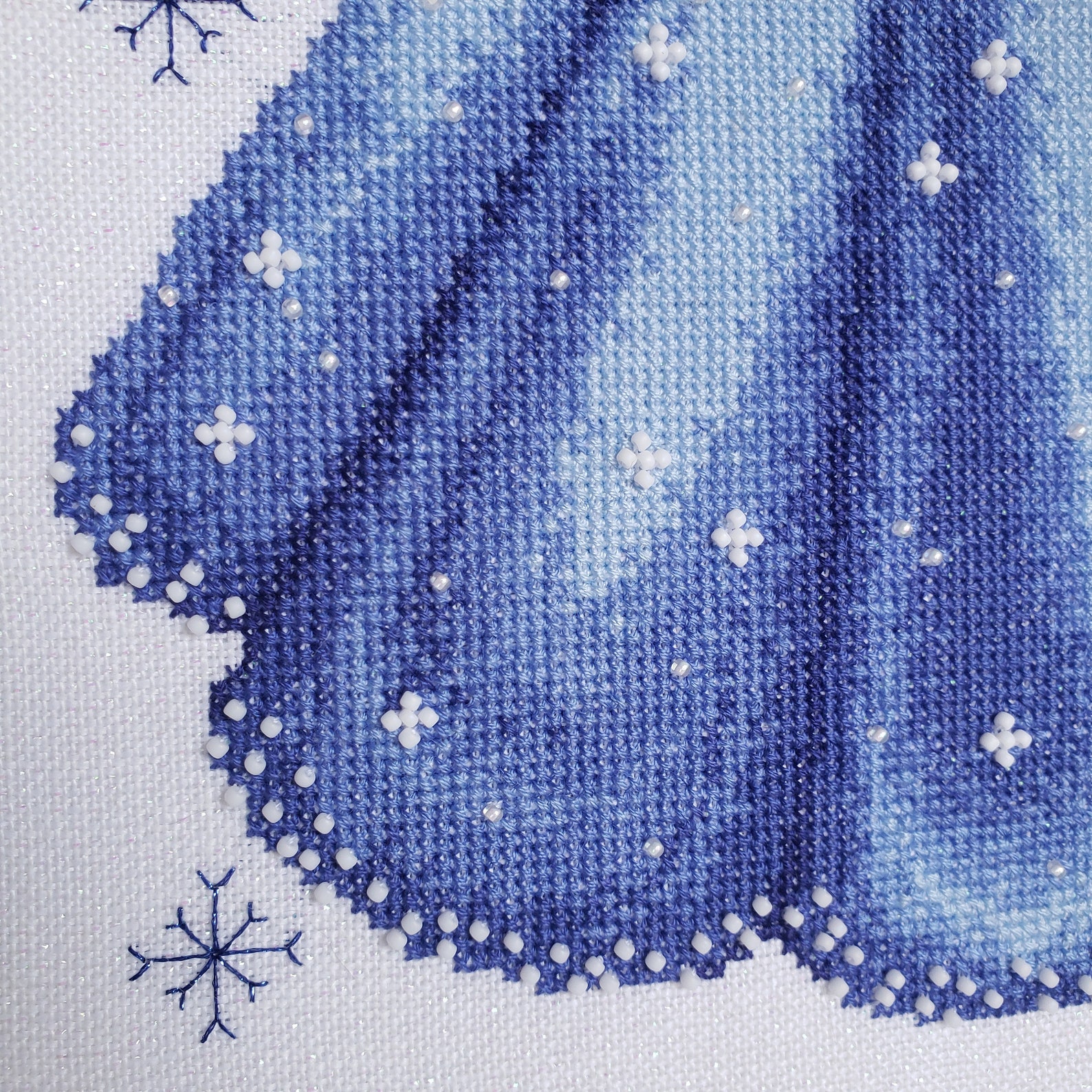 Lady Snowfall PDF Cross Stitch Pattern - Etsy