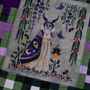 The Sylph Queen Cross Stitch Pattern - Night Court Faerie Realm Moth ...