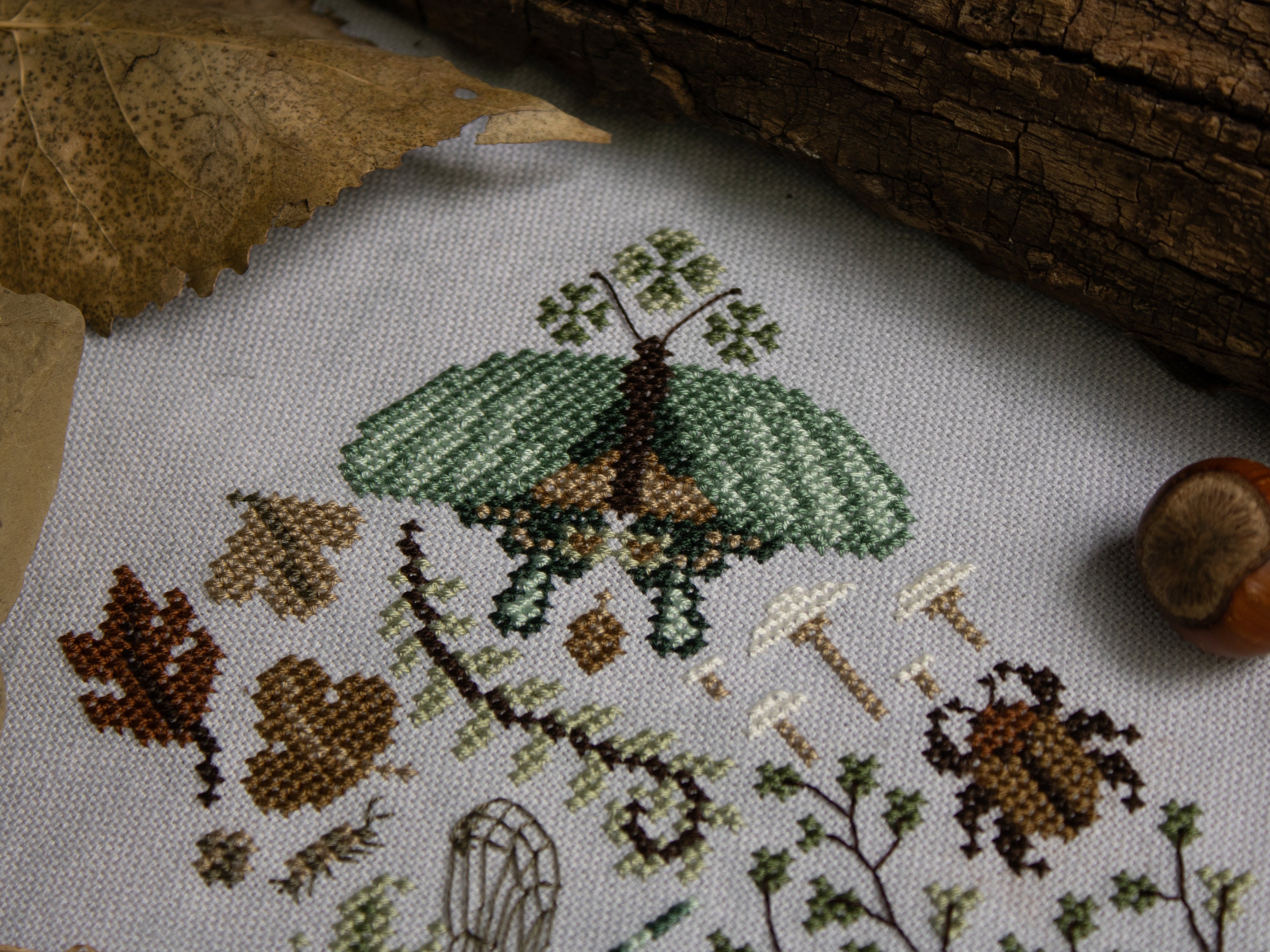 Petrichor Nature Walk Cross Stitch Pattern - Swallowtail Butterfly ...