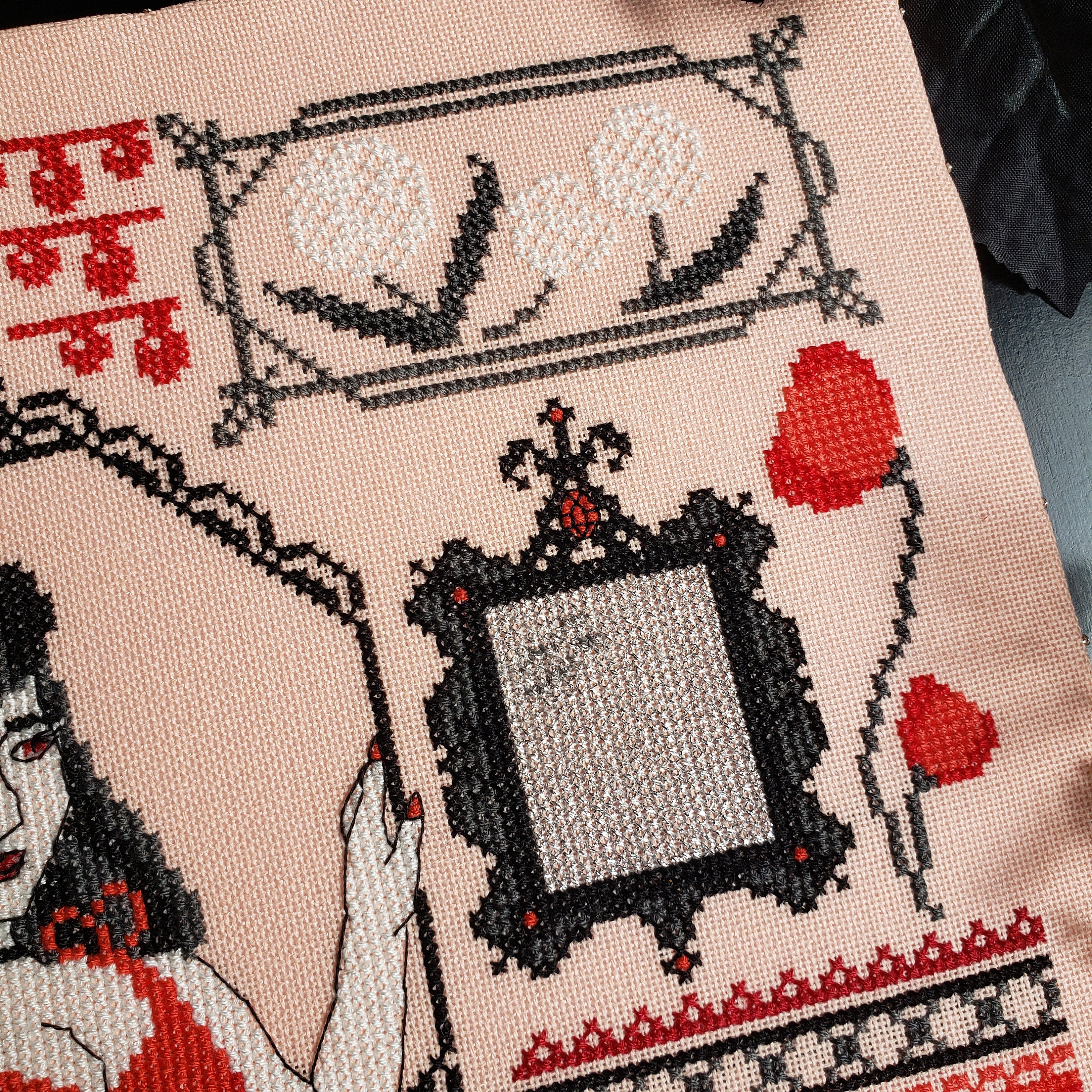 Vampire Sampler Cross Stitch Pattern - Modern Quaker Motifs - Halloween ...