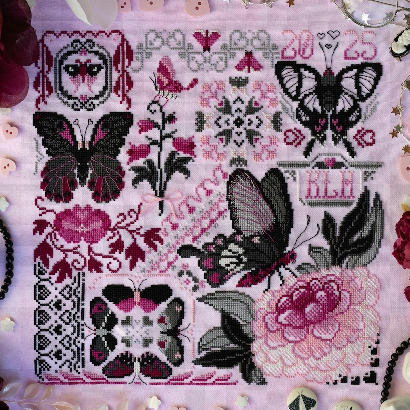 Quaker Hearts Cross Stitch - Etsy