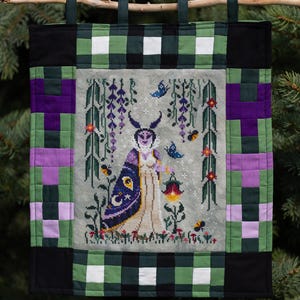 The Sylph Queen Cross Stitch Pattern - Night Court Faerie Realm Moth ...