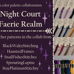 The Sylph Queen Cross Stitch Pattern - Night Court Faerie Realm Moth ...