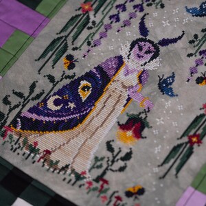 The Sylph Queen Cross Stitch Pattern - Night Court Faerie Realm Moth ...
