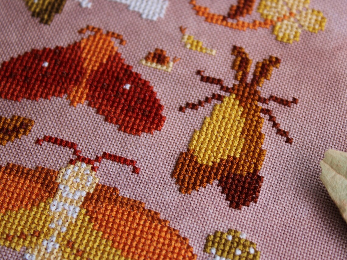 Midafternoon Nature Walk - Cottagecore Cross Stitch Pattern - Moths and ...