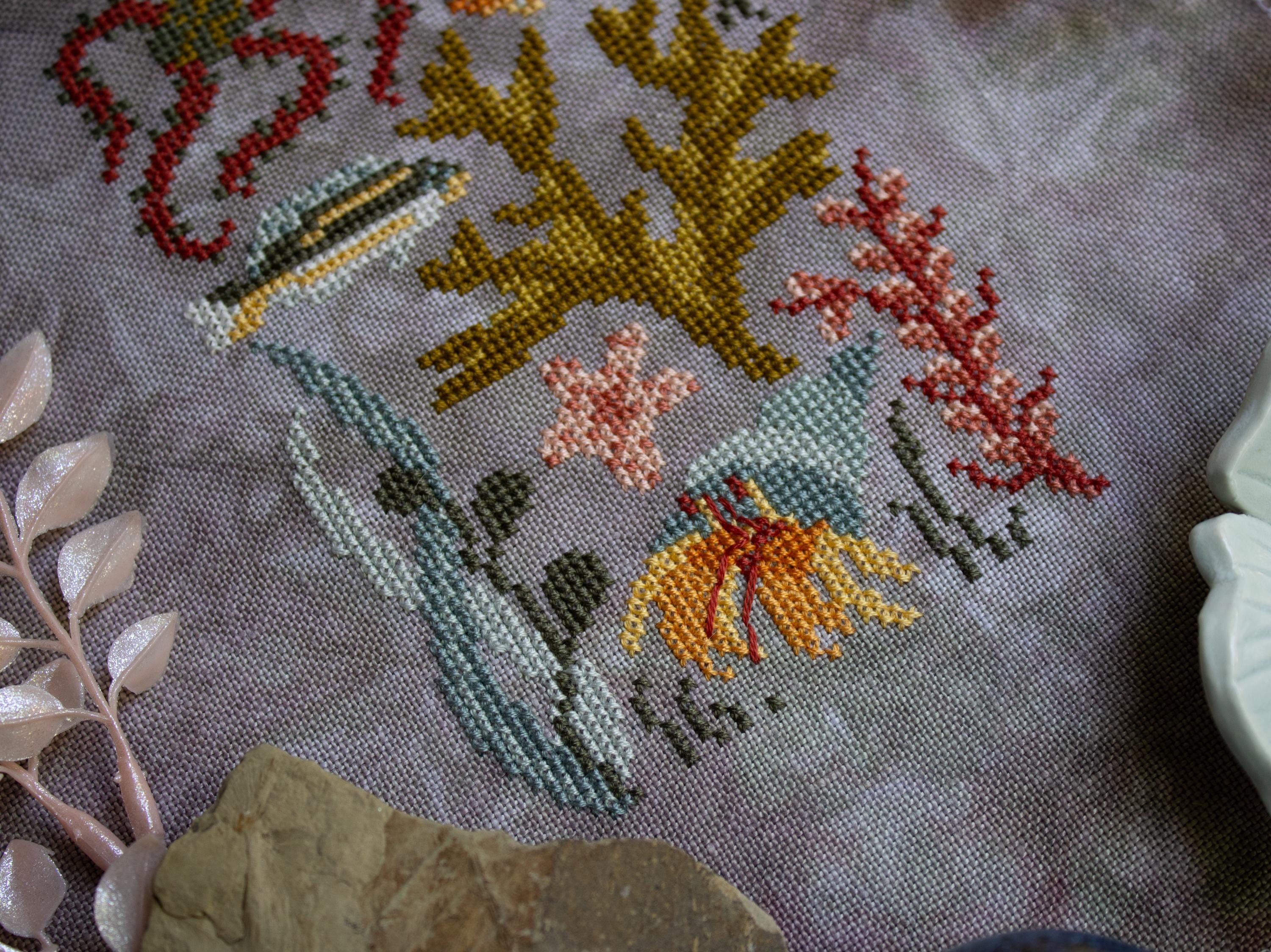 Low Tide Nature Walk Cross Stitch Pattern - Ocean Tide Pool Fish ...