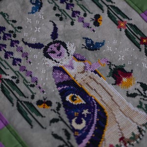 The Sylph Queen Cross Stitch Pattern - Night Court Faerie Realm Moth ...