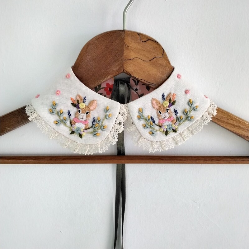 Embroidered Peter Pan Collar - Etsy