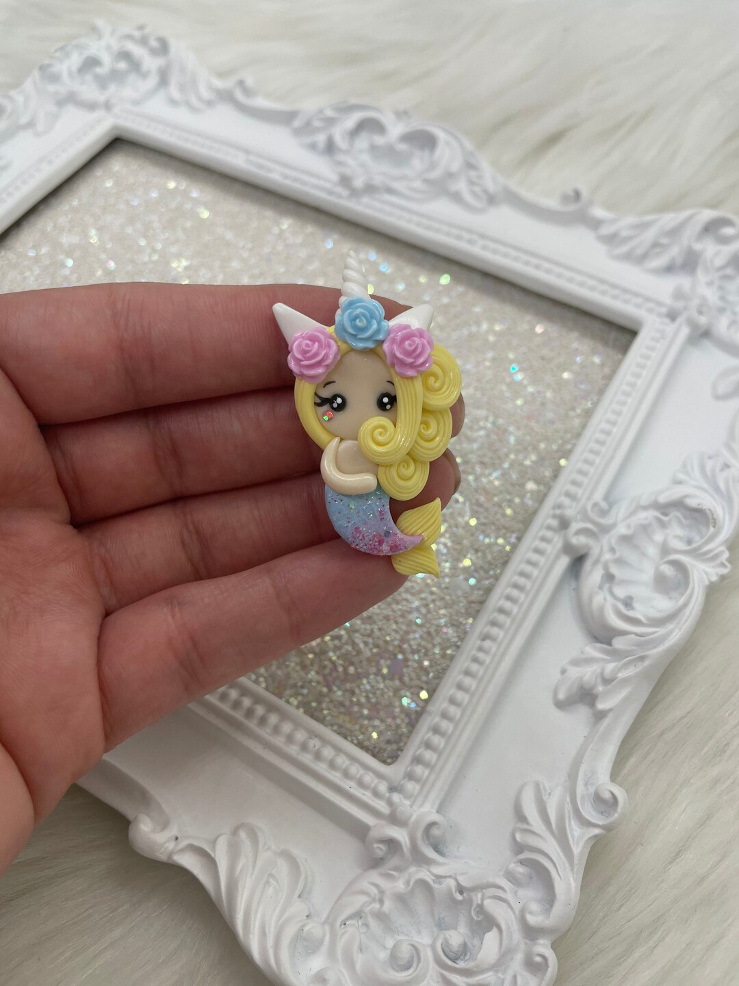 Clays for Bows Mermaid Clays Clay Dolls Bow Centers Clays - Etsy