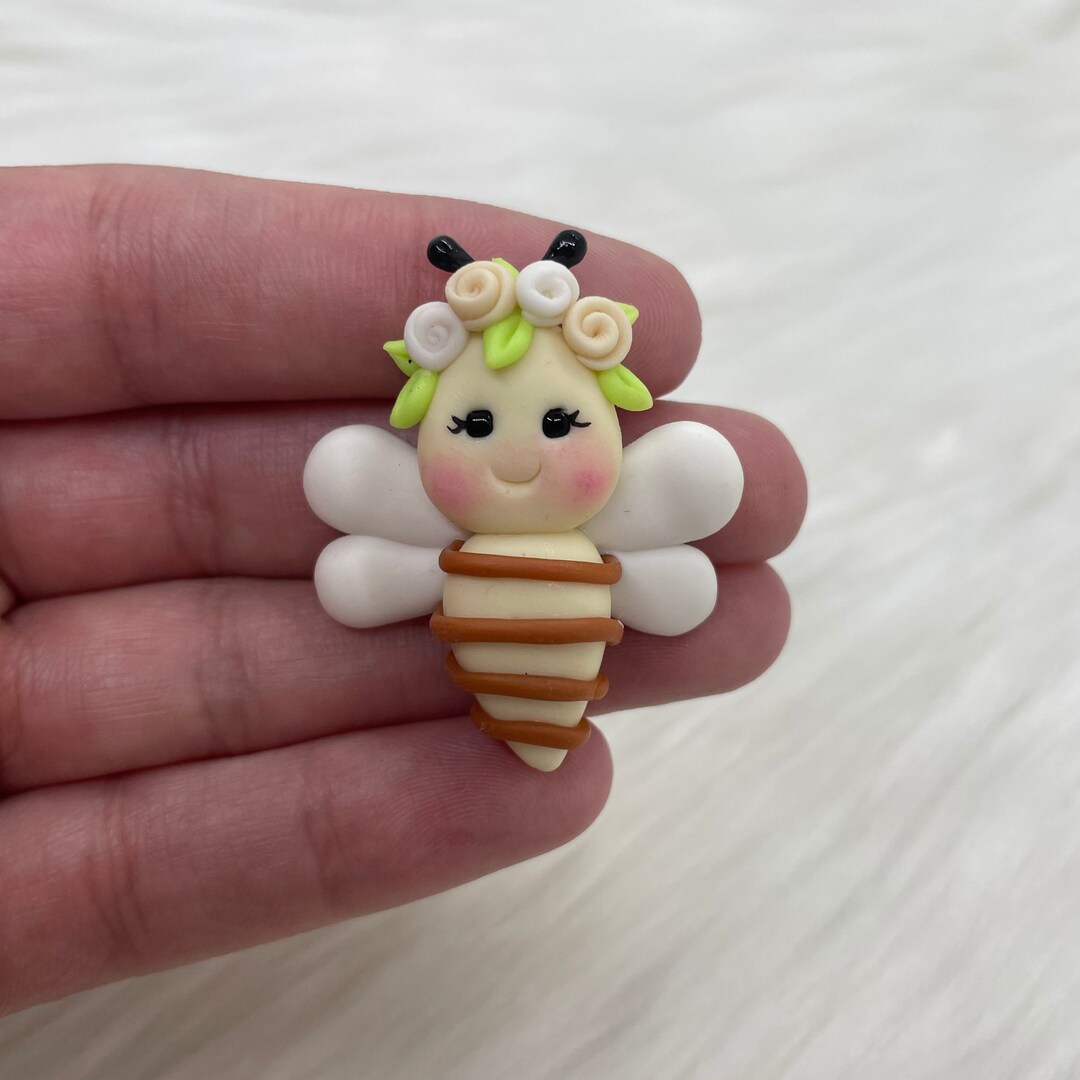 Clays for Bows Cute Bee Clay Clay Dolls Bow Centers Clays - Etsy