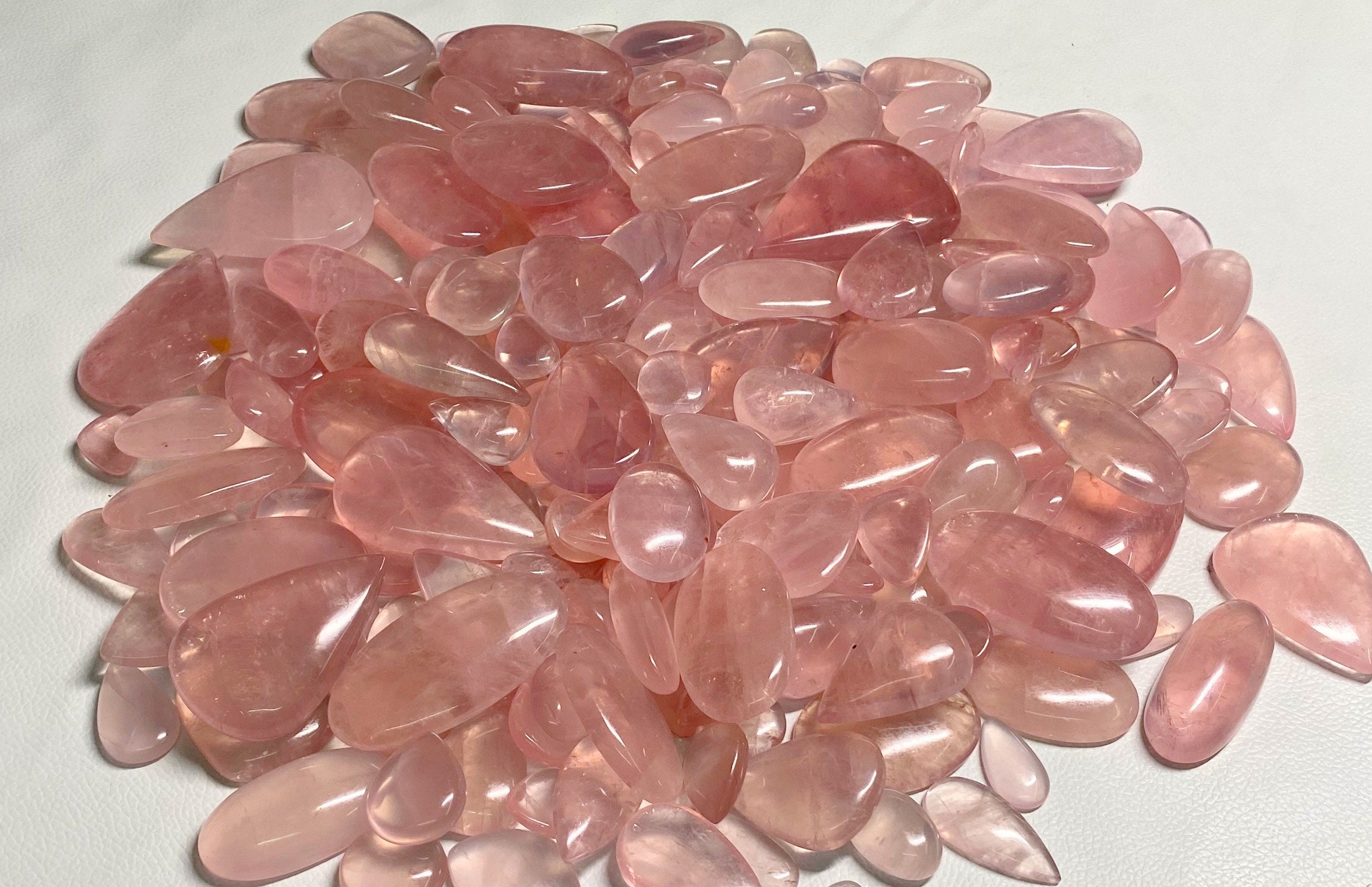 Pink Color Rose Quartz Wholesale Lot | Etsy