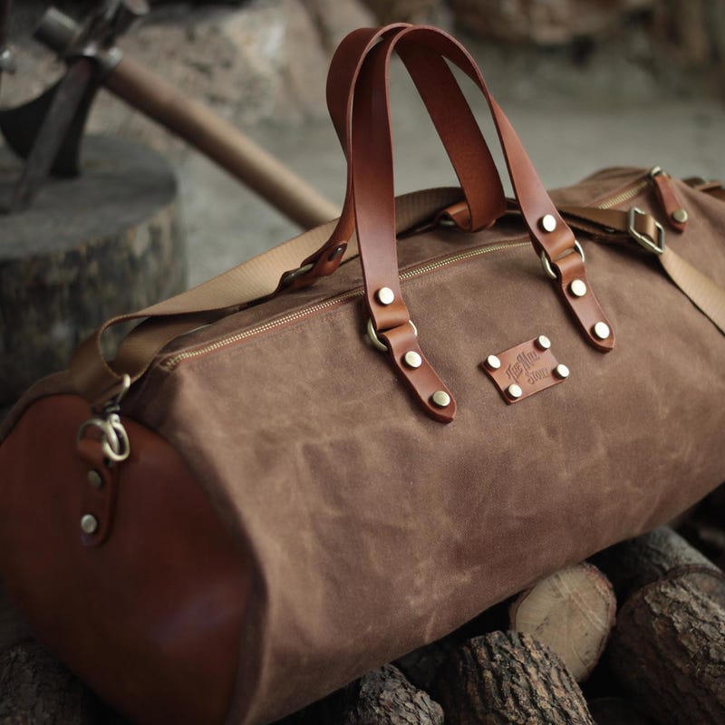 Canvas Duffle Bag - Etsy