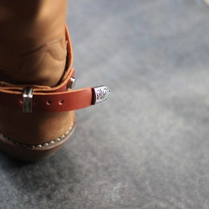 Leather Boot Strap Chain ***pair*** Cowboy & Classic Boot Straps - Boot ...
