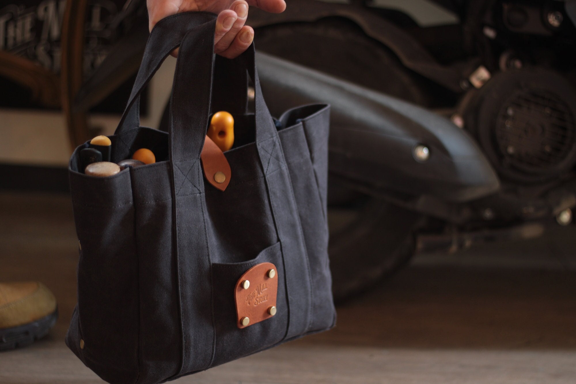 Waxed Canvas Tool Bag - Etsy