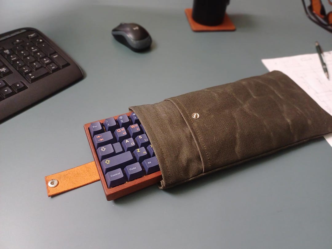 Waxed Canvas Keyboard Bag | Carrying Case - Sleeve - Etsy