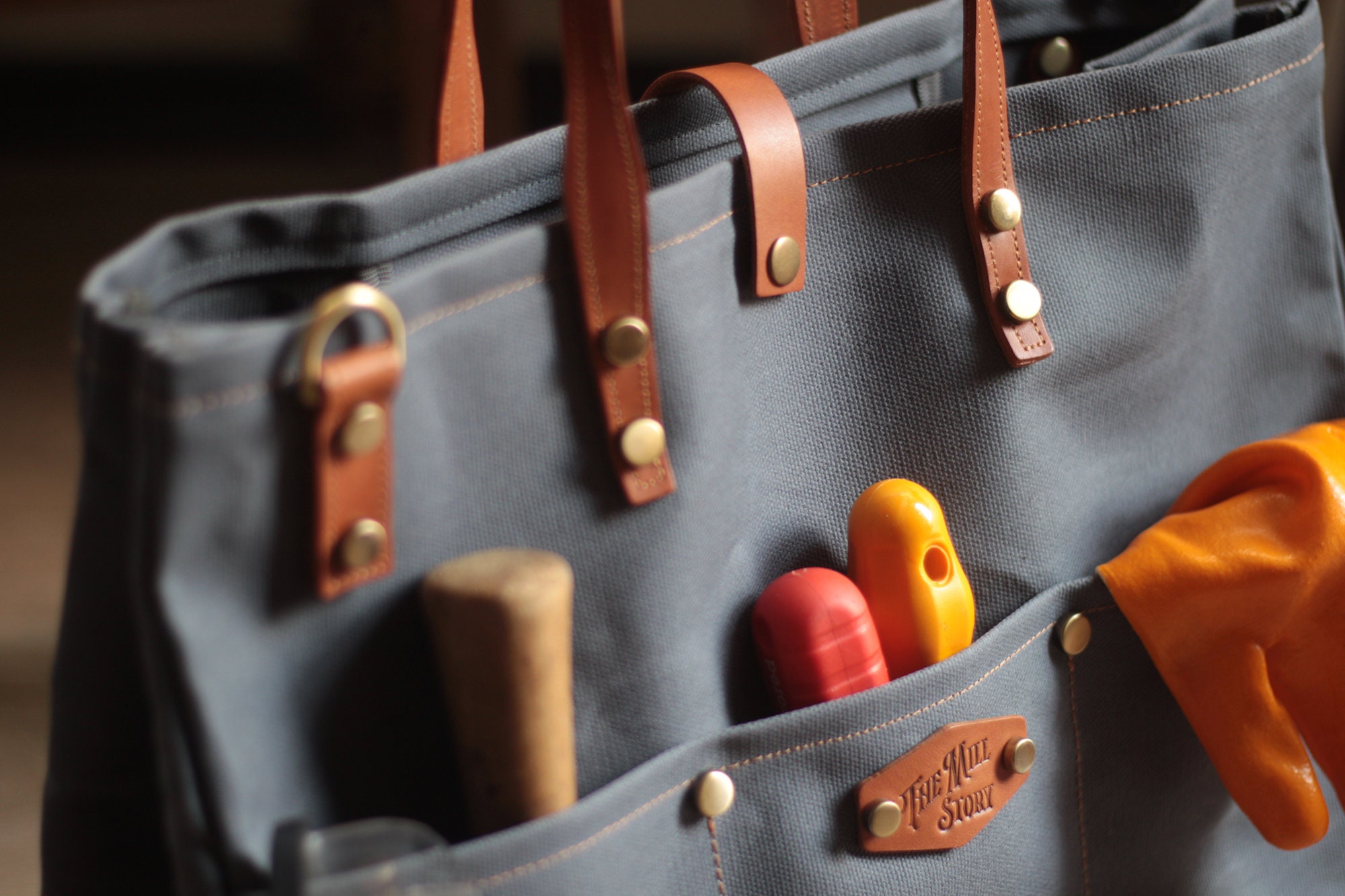 Waxed Canvas Tool Bag - Etsy
