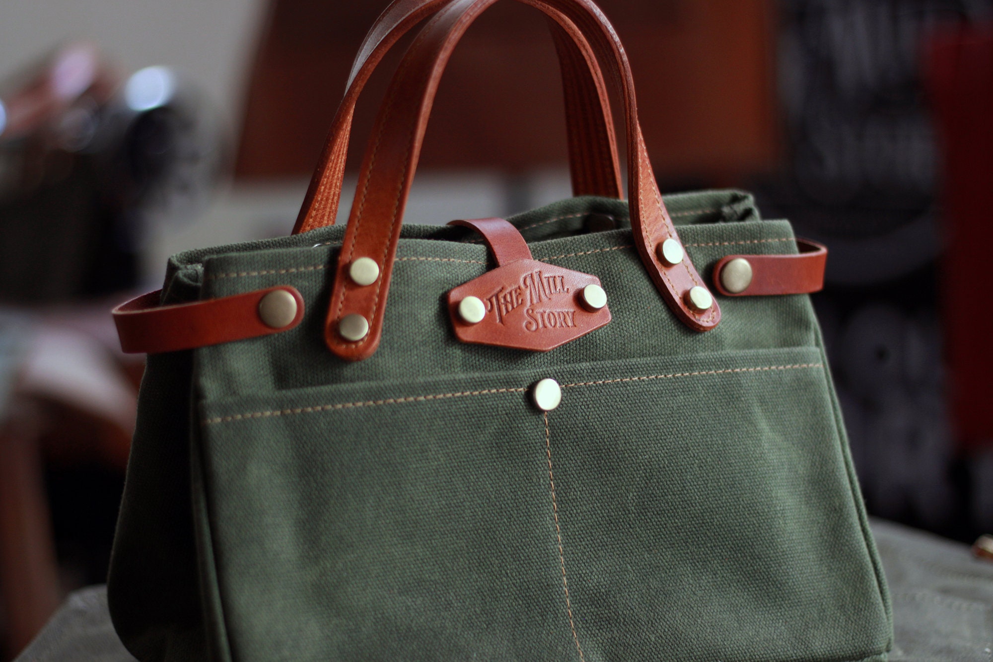Waxed Canvas Tool Bag - Etsy