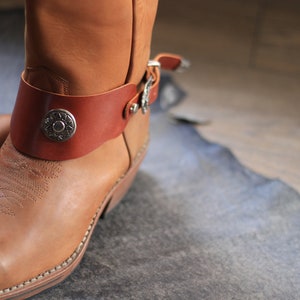 Leather Boot Strap Chain ***pair*** Cowboy & Classic Boot Straps - Boot ...