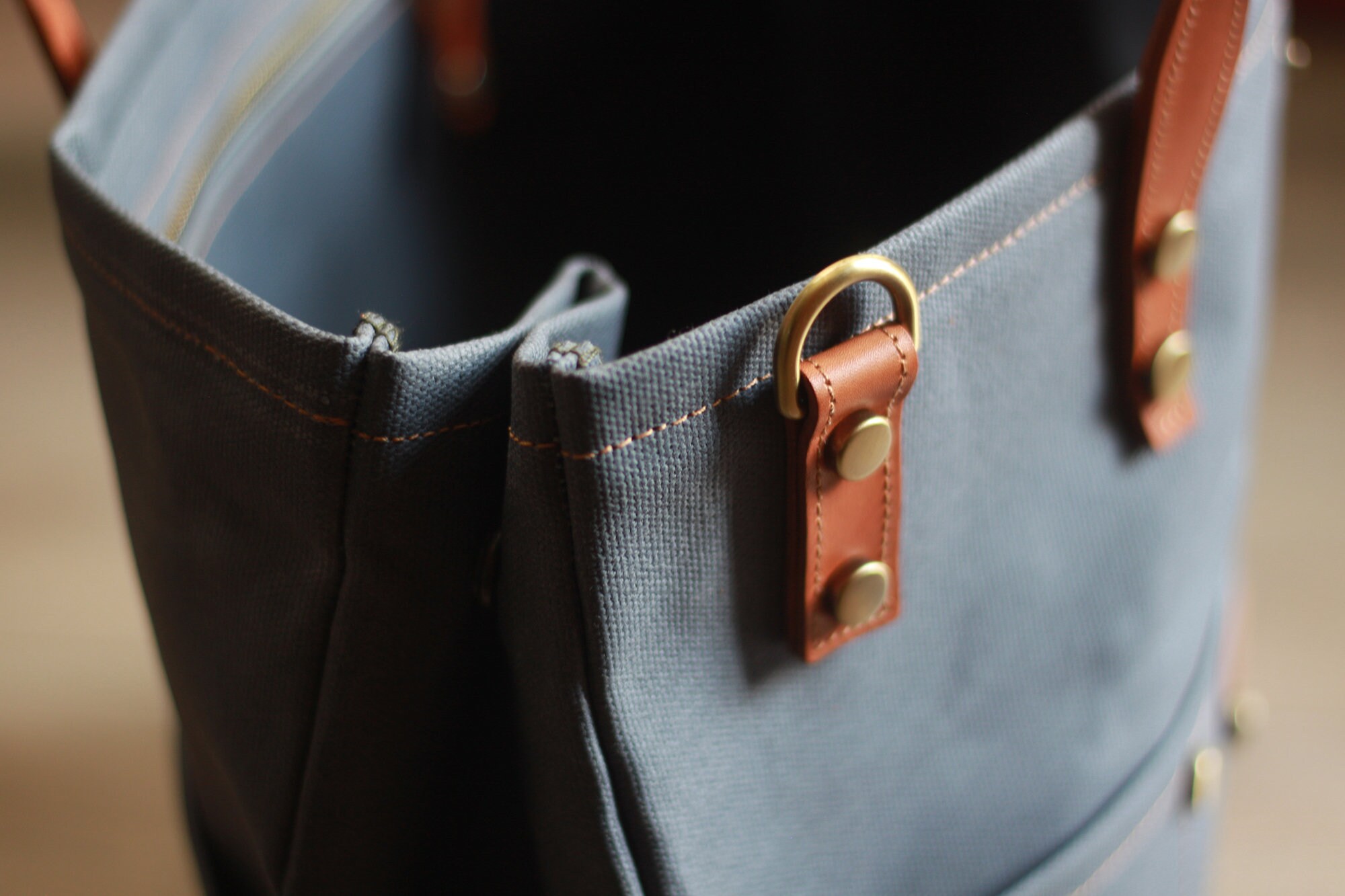 Waxed Canvas Tool Bag - Etsy