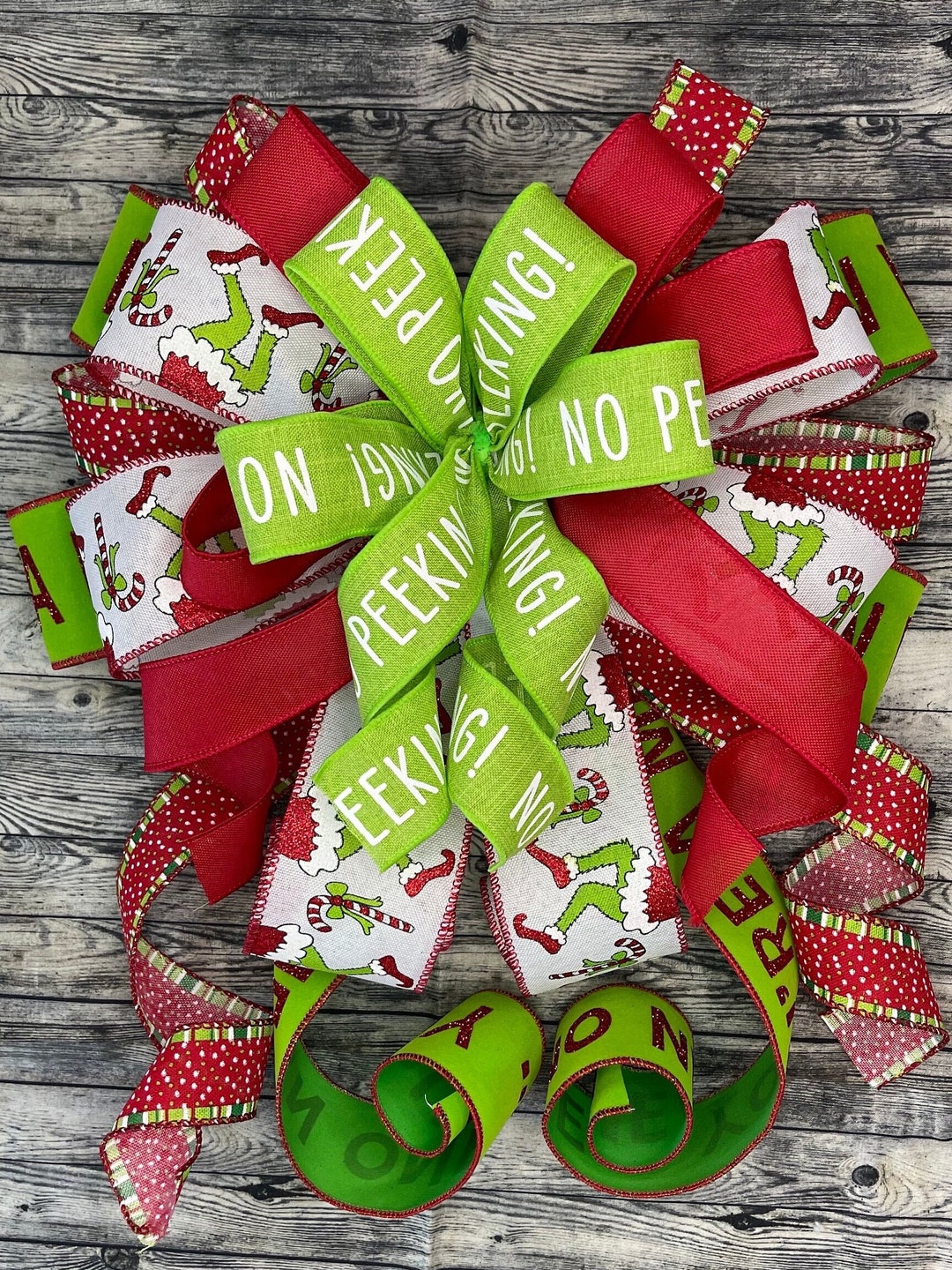 Tree Topper Large Gift Bow Lantern Swags and Toppers Unique - Etsy