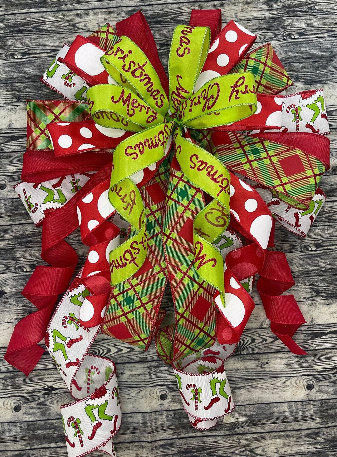 Tree Topper, Large Gift Bow, Lantern Swags and Toppers, Unique Tree ...