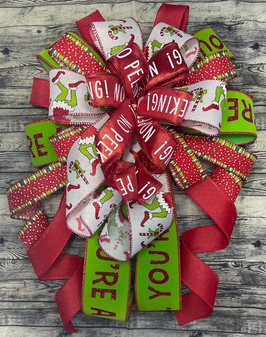 Tree Topper Large Gift Bow Lantern Swags and Toppers Unique - Etsy