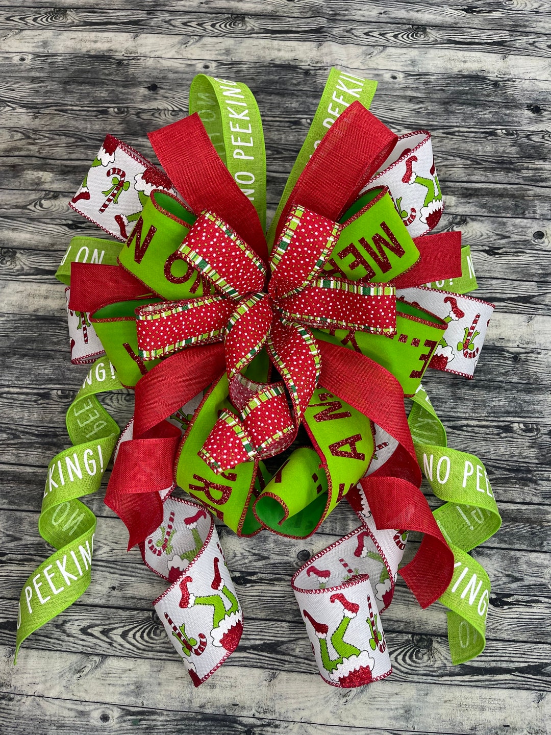 Tree Topper, Large Gift Bow, Lantern Swags and Toppers, Unique Tree ...