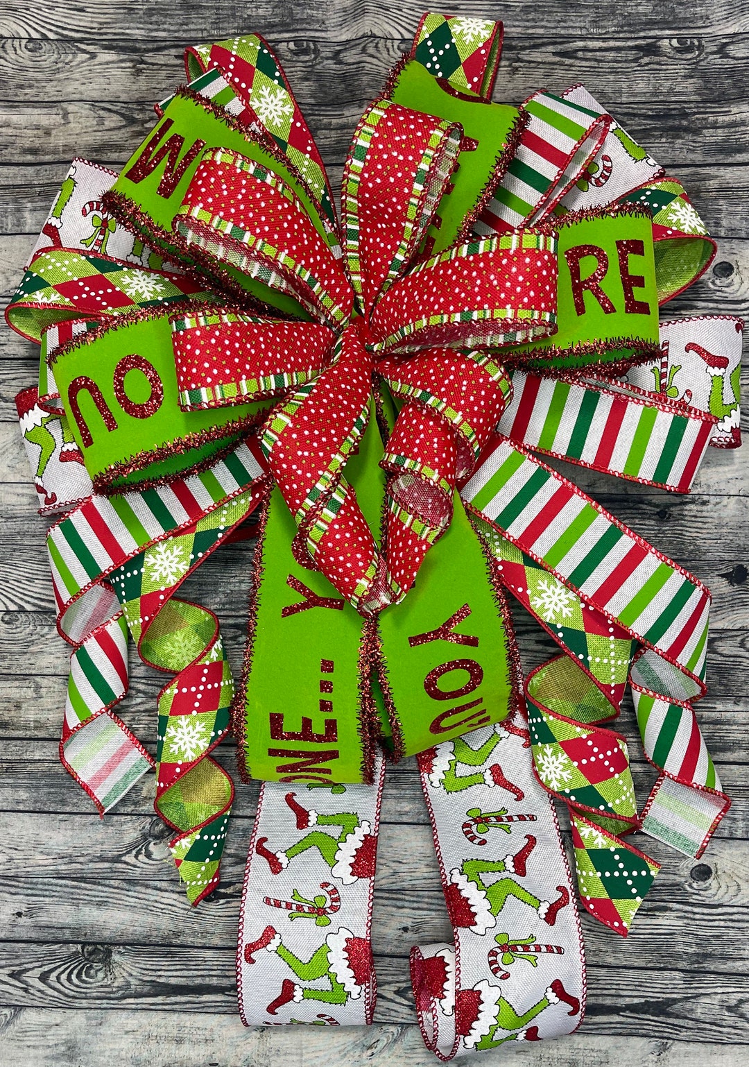 Tree Topper, Large Gift Bow, Lantern Swags and Toppers, Unique Tree ...