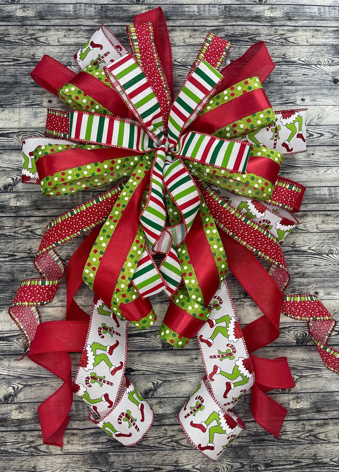 Tree Topper, Large Gift Bow, Lantern Swags and Toppers, Unique Tree ...