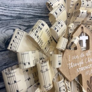 Inspirational Christian Musical Scripture Wall Plaque - Philippians 4: ...