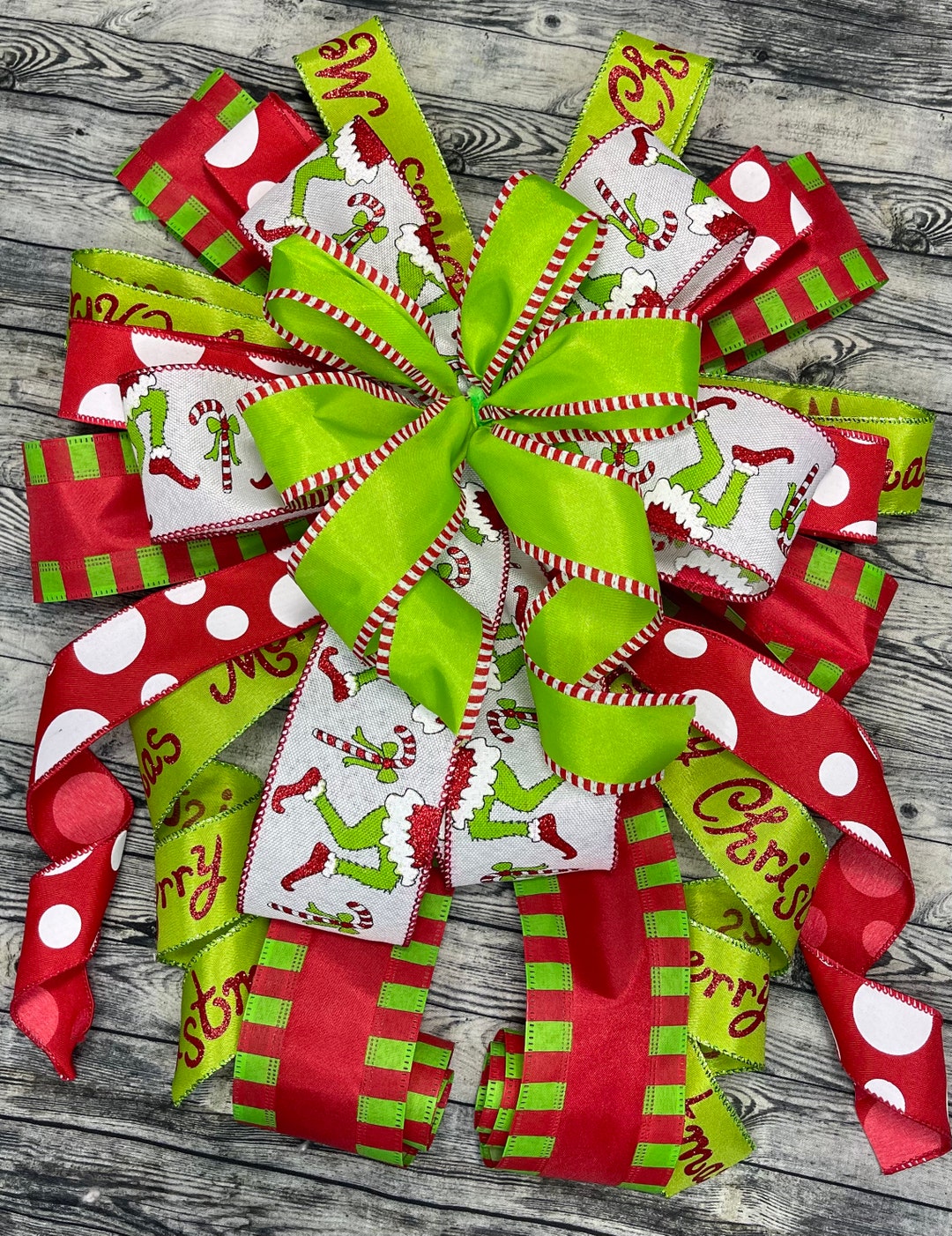 Tree Topper, Large Gift Bow, Lantern Swags and Toppers, Unique Tree ...