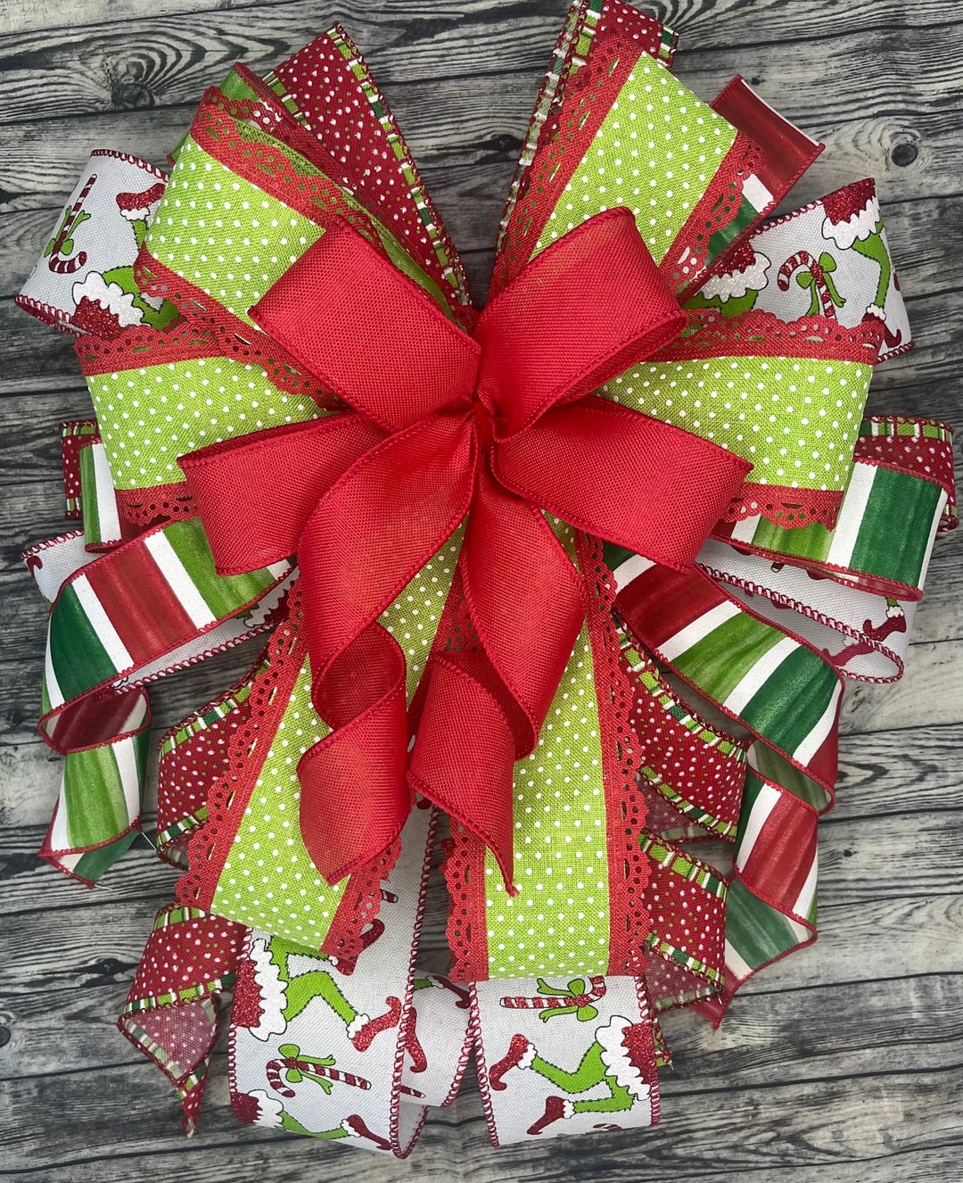 Tree Topper, Large Gift Bow, Lantern Swags and Toppers, Unique Tree ...