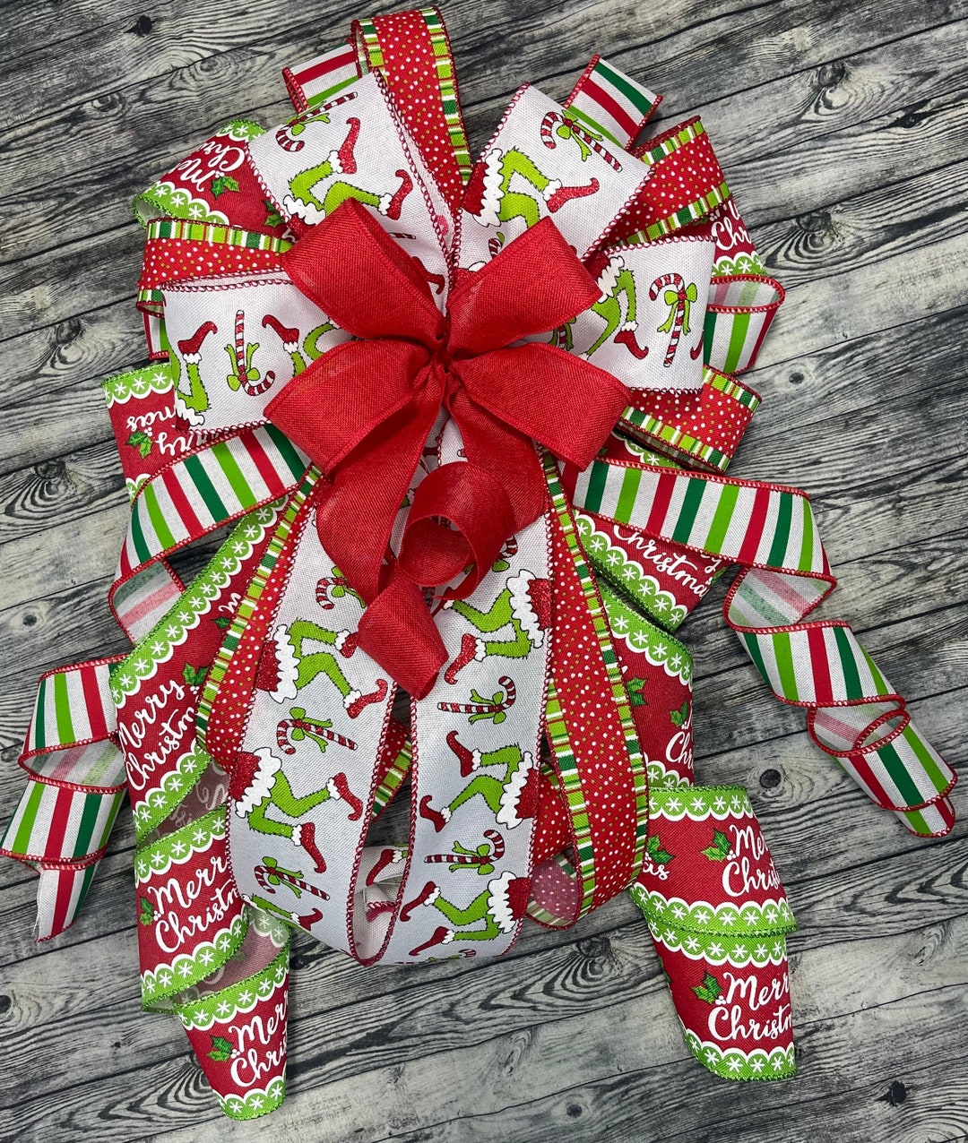 Tree Topper, Large Gift Bow, Lantern Swags and Toppers, Unique Tree ...