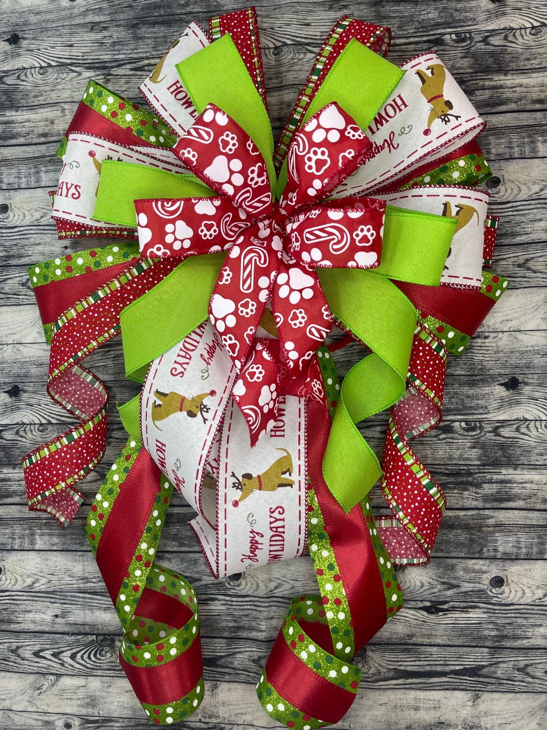 Tree Topper, Large Gift Bow, Lantern Swags and Toppers, Unique Tree ...