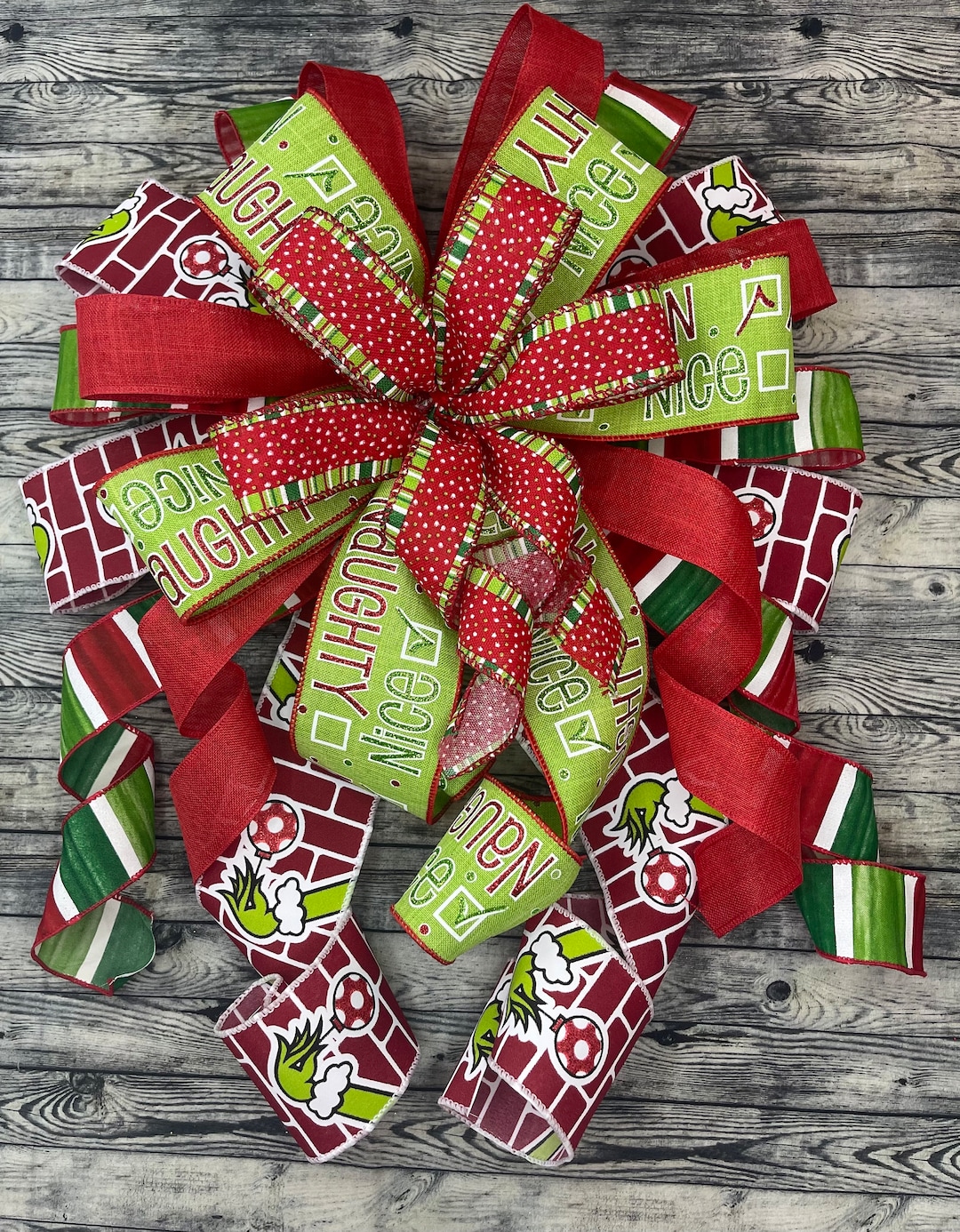 Tree Topper, Large Gift Bow, Lantern Swags and Toppers, Unique Tree ...