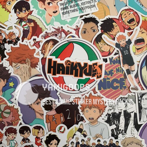 Mystery Pack Haikyu Vinyl Waterproof Stickers Matte PVC - Etsy