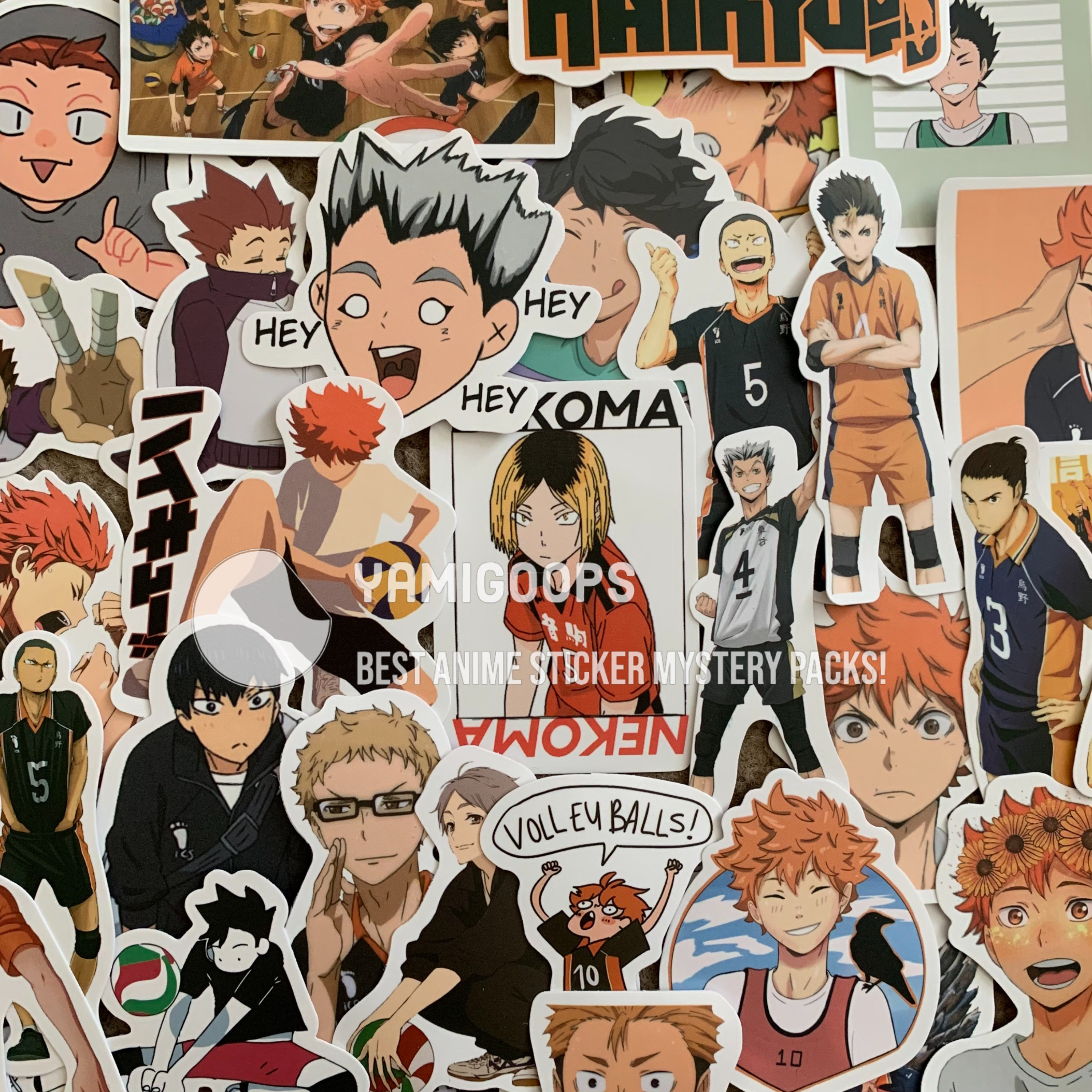 Mystery Pack Haikyu Vinyl Waterproof Stickers Matte PVC - Etsy