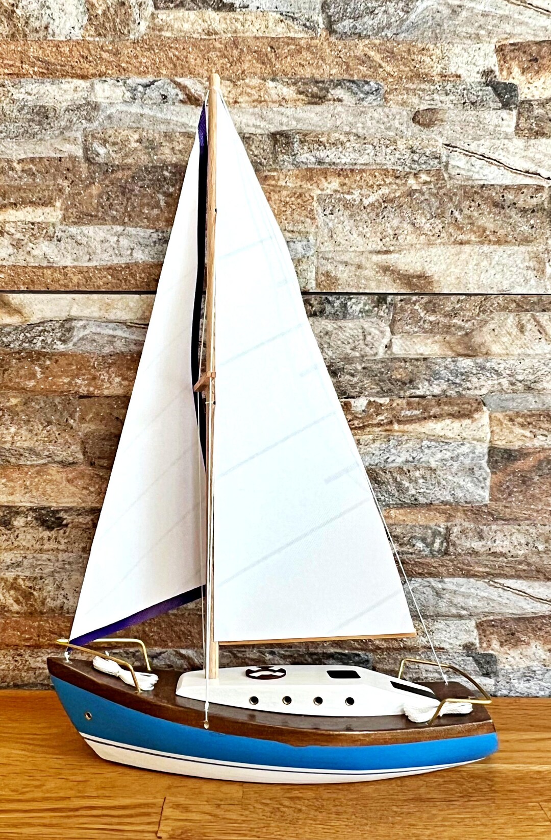 Model Sailboat , Handmade Wooden Sail Boat Model , Sailing Gift - Etsy