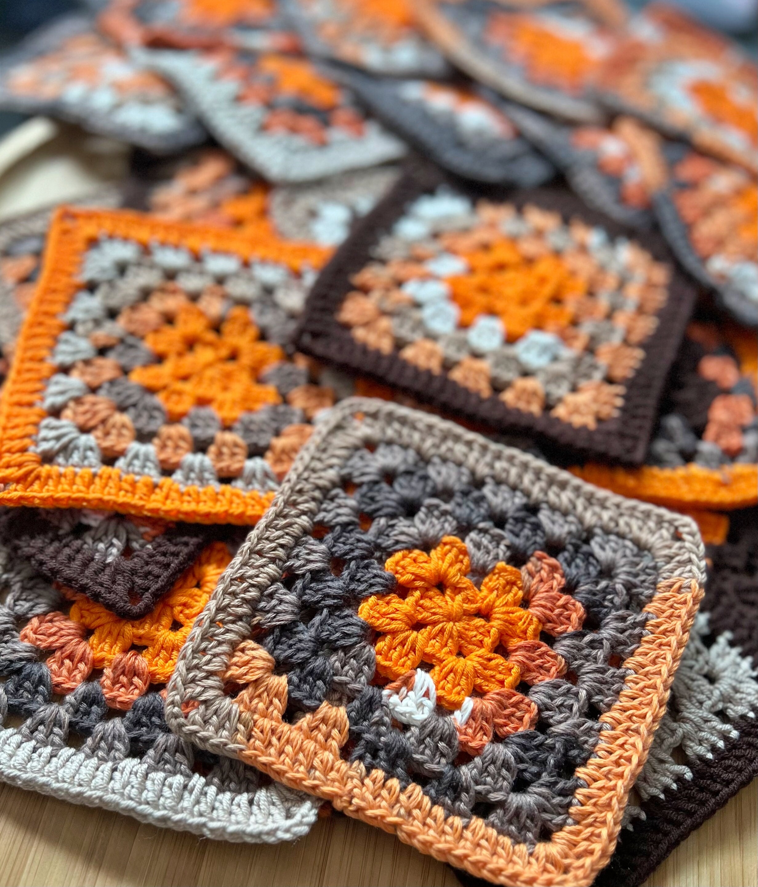 Handmade Granny Square Kit Lot 32 Pcs Crochet Granny Square Crochet ...