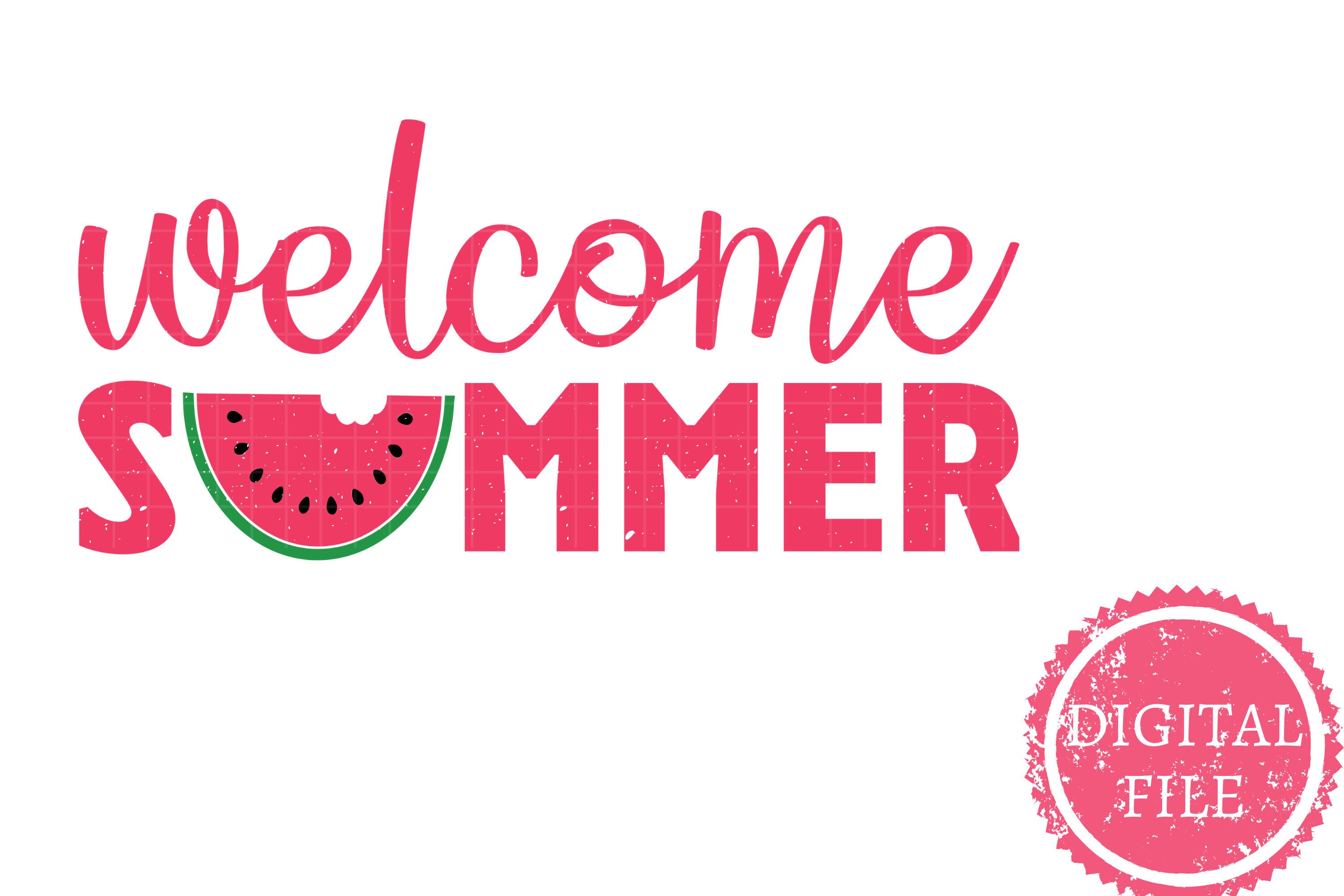 DIGITAL: Welcome Summer Watermelon SVG PNG Print Diy - Etsy