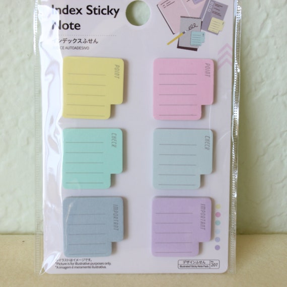 Mini Index Sticky Note for Textbook Note Craft Design Memo | Etsy